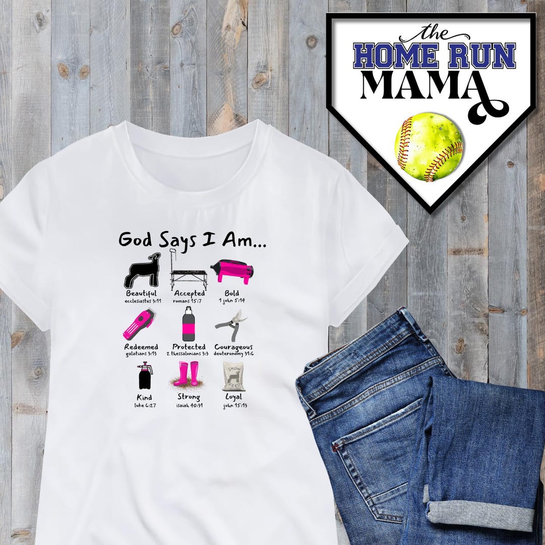 God Says I Am - Show Lamb PNG Design | Livestock Show Exhibitor | Stock ...