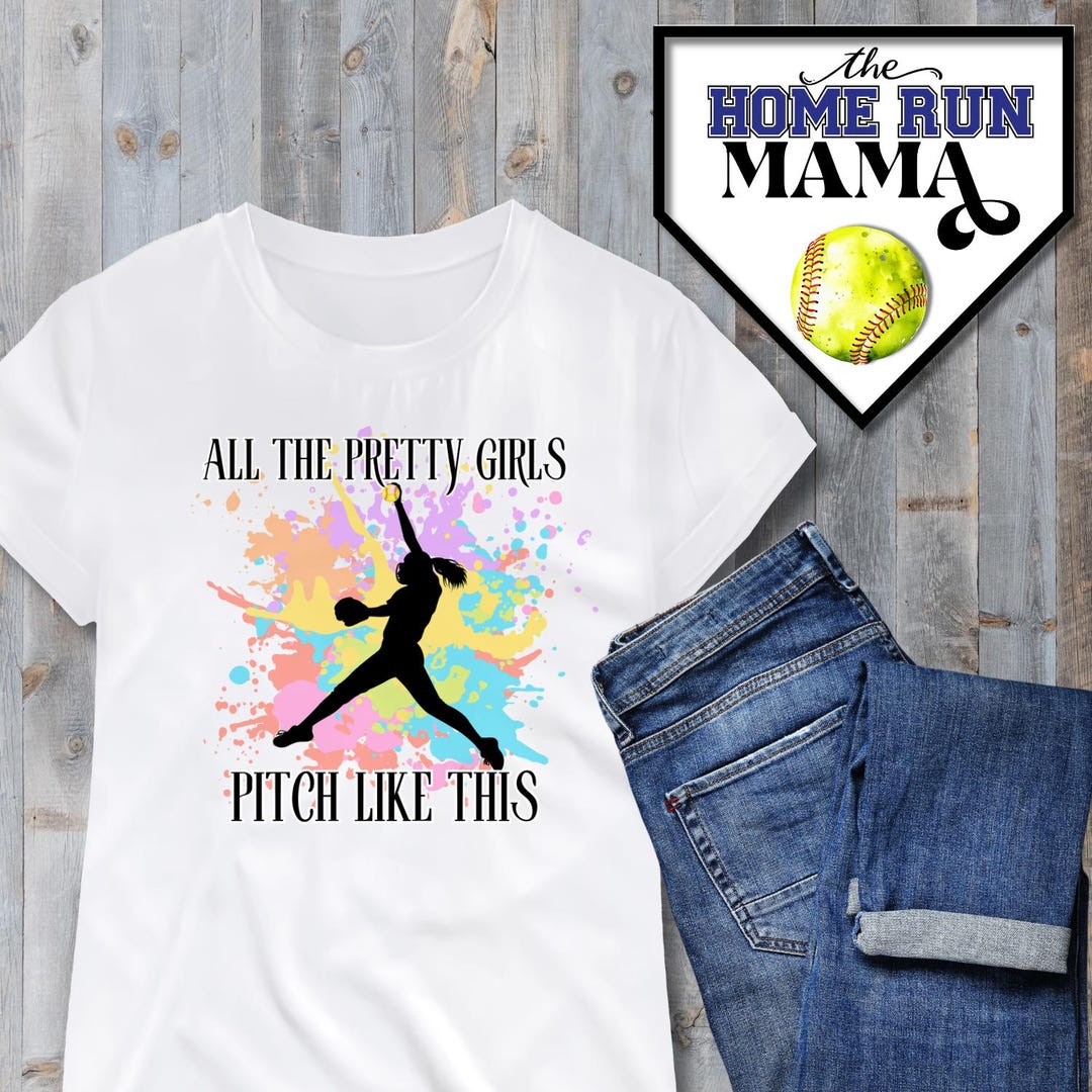 Softball Pitcher PNG | All the Pretty Girls Pitch Like This | Softball ...