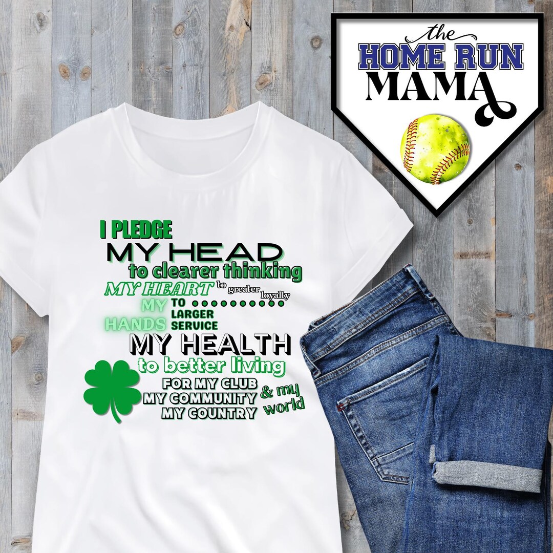 4-H Pledge PNG | CLUB POSTER | 4-H Member | Proudly Display Your ...