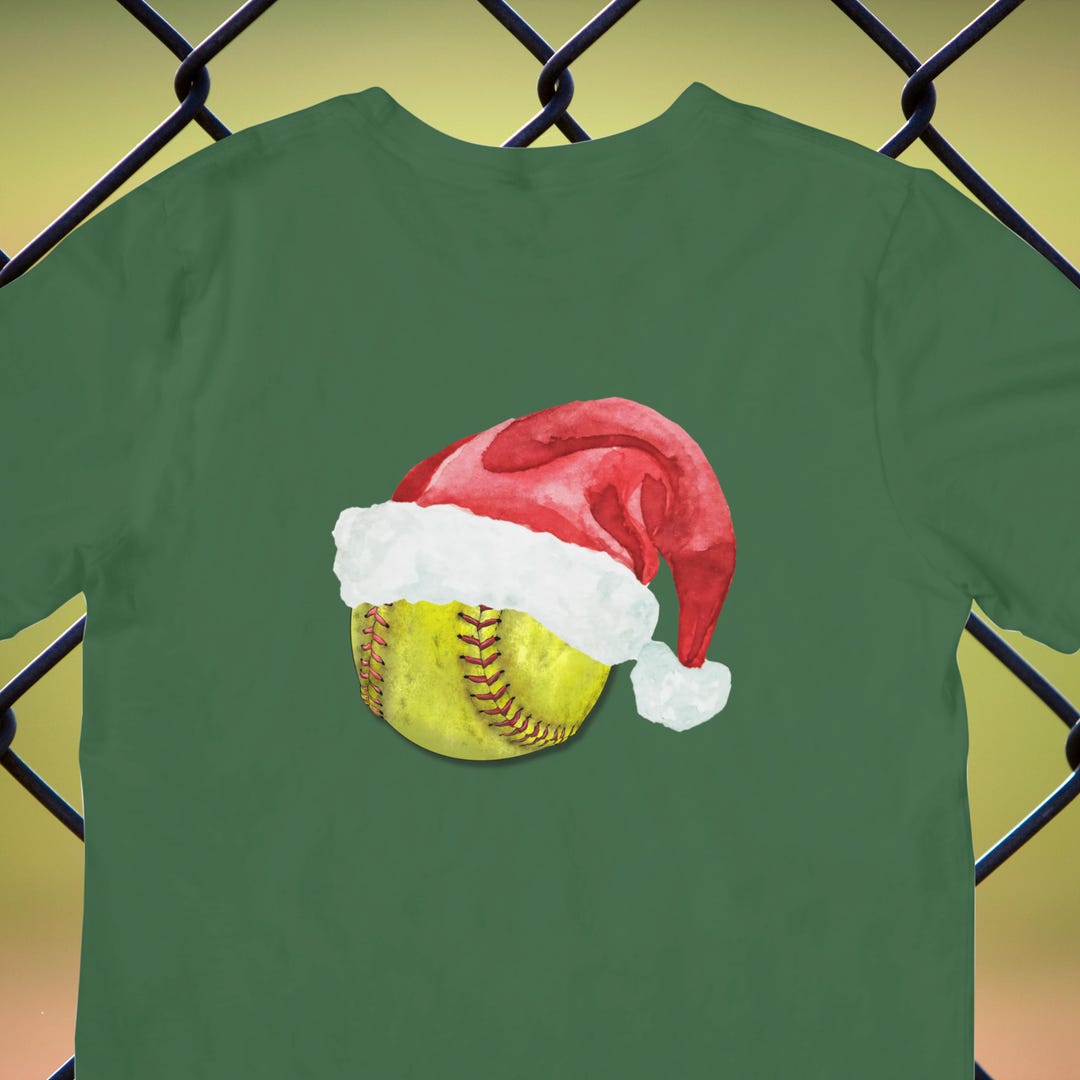 Softball Santa Hat PNG Softball Christmas Softball Holiday Designs ...