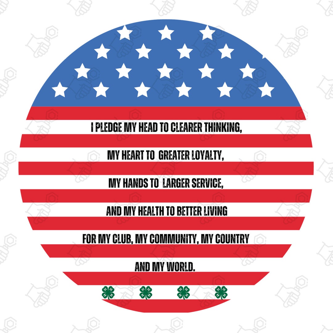 Pledge PNG American Flag Proudly Display Your Commitment to Success - Etsy