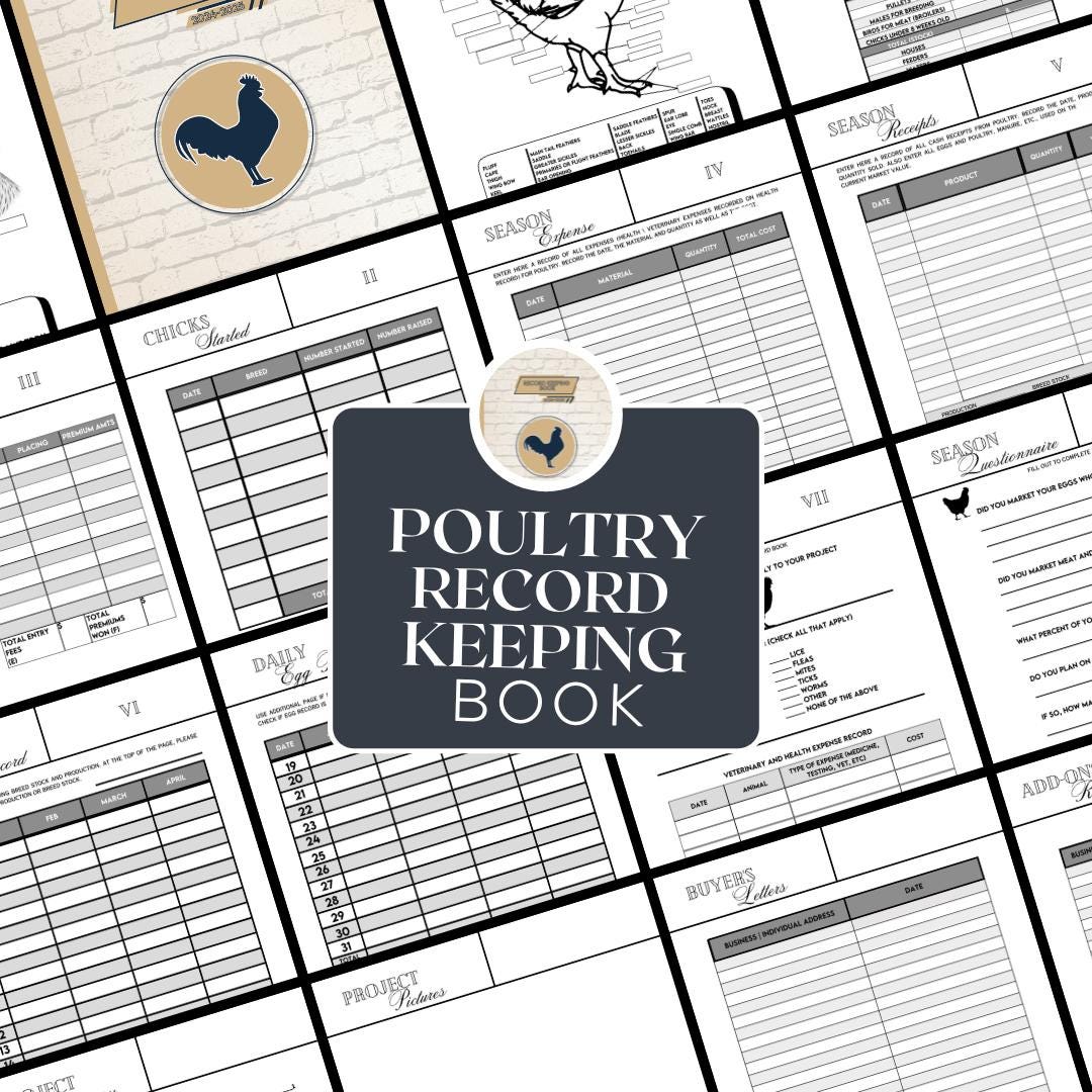 The Livestock Show Record Keeping Book for Exhibitors | Track Your ...