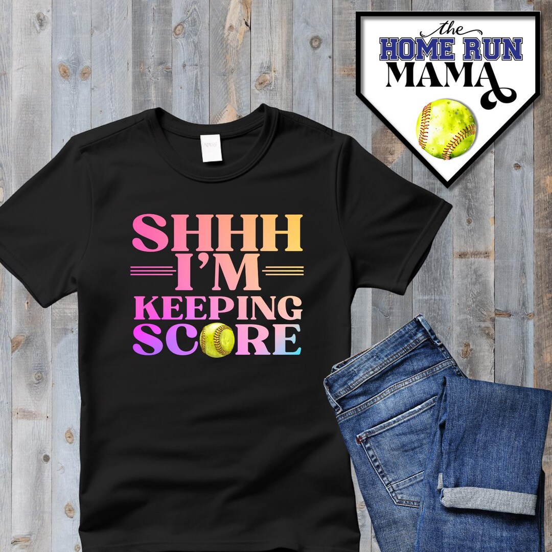 Shhh I'm Keeping Score | Softball Design | Softball Coach | Softball ...