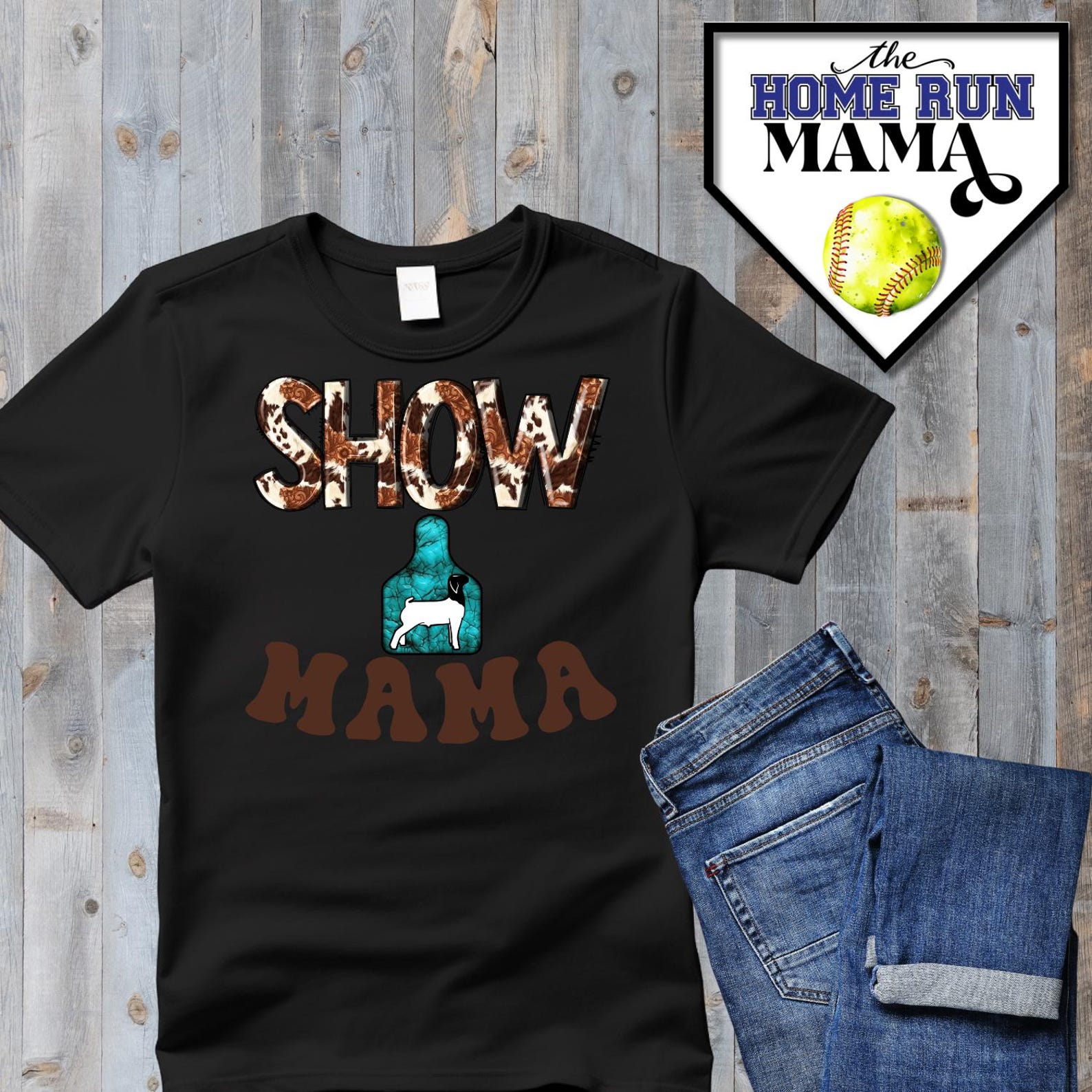 Show Mom PNG | Show Mom Era | Show Mama | Cowhide Ear Tag Design | Show ...