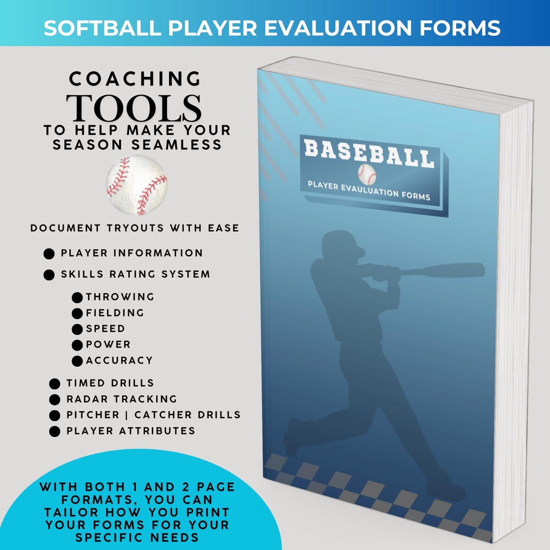 Printable Baseball Player Evaluation Forms for Tryouts - Stay Organized ...