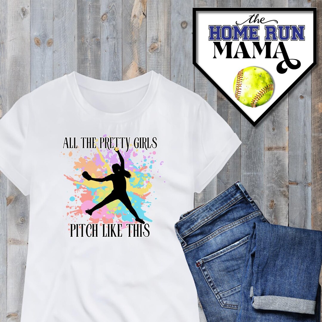 Softball Pitcher PNG | All the Pretty Girls Pitch Like This | Softball ...