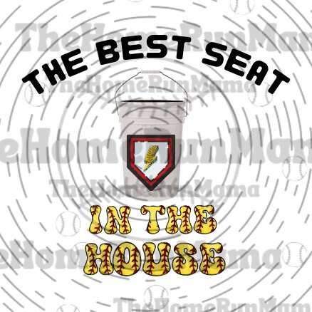 The Best Seat in the House Softball Dad Softball Mom Softball Coach ...