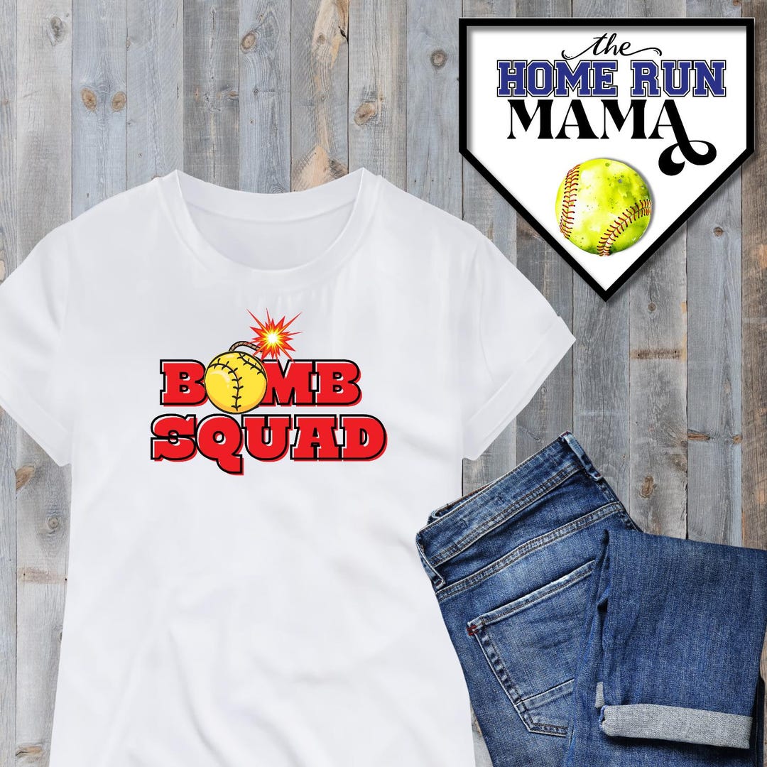 Softball Bomb Squad | Bomb Hitter PNG SVG | Did Somebody Call the Bomb ...