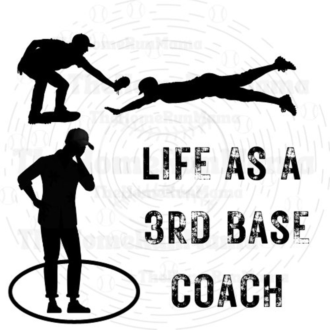 Life as A 3rd Base Coach Meme PNG I Baseball Designs Get Back Nah Bro I ...