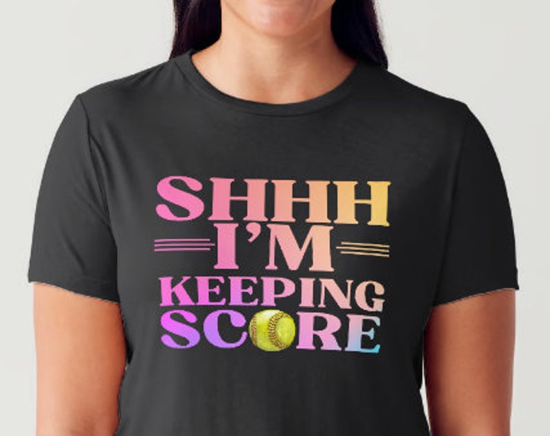 Shhh I'm Keeping Score Softball Design Perfect for the Score Keeper of ...