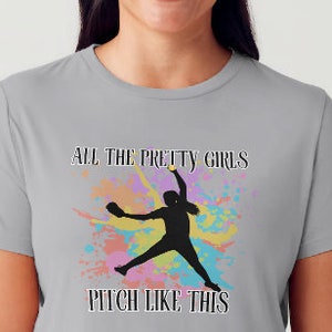 Softball Pitcher PNG All the Pretty Girls Pitch Like This Softball ...