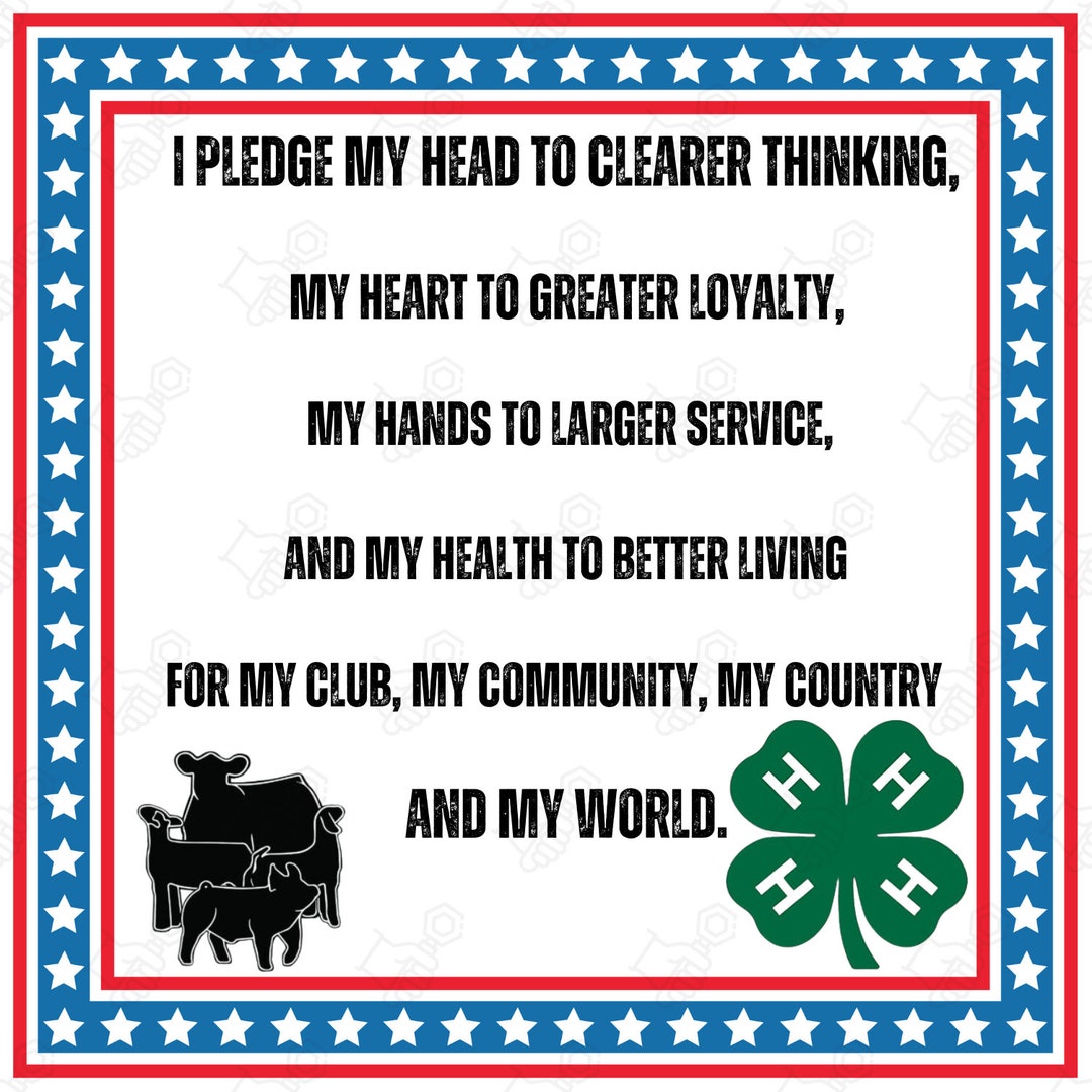 Pledge PNG SVG JPG American Flag Frame Proudly Display Your Commitment ...