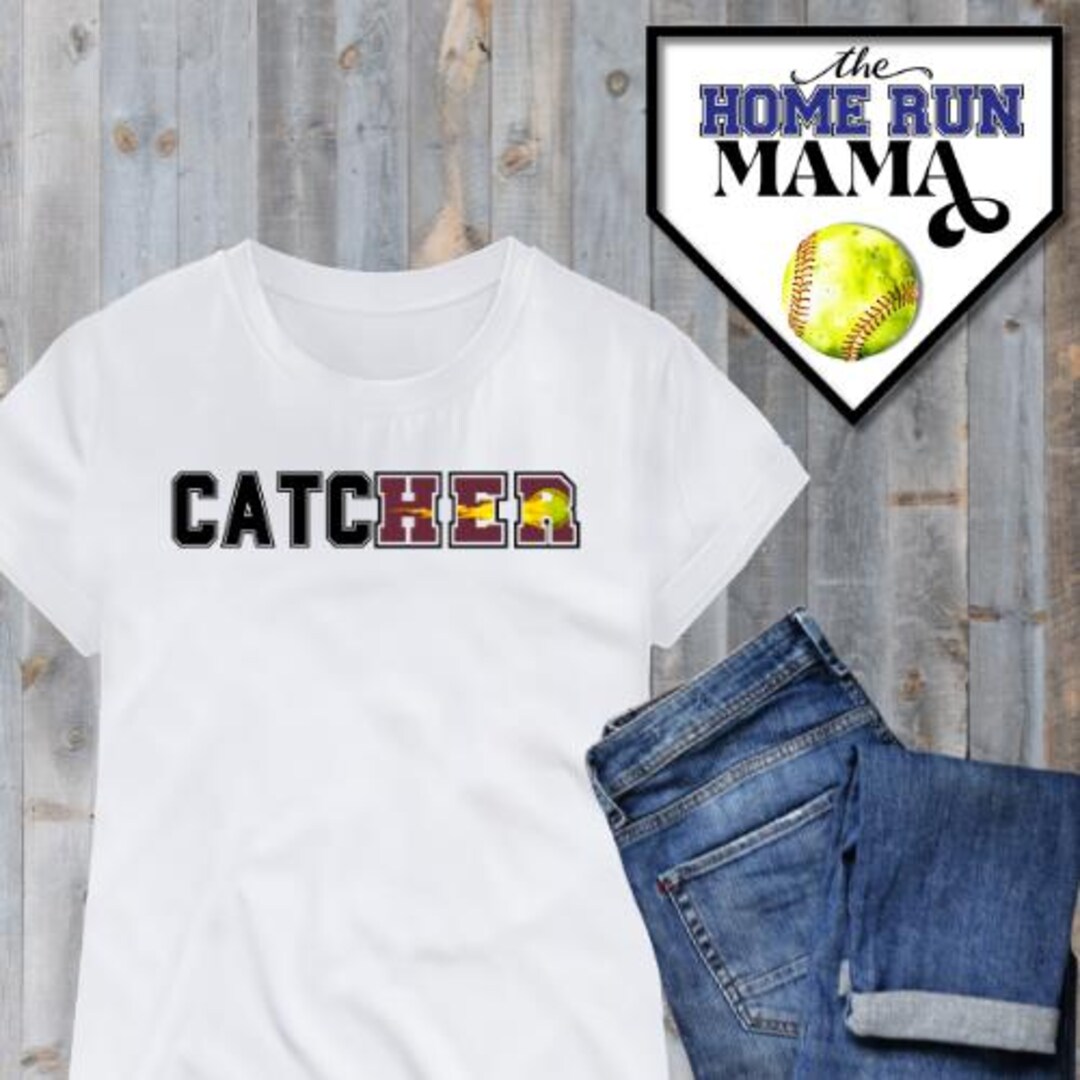 Softball Catcher PNG | Softball Design | Softball Catcher Apparel ...