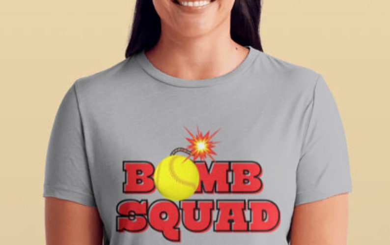 Softball Bomb Squad Bomb Hitter PNG SVG JPG Did Somebody Call the Bomb Squad - Etsy
