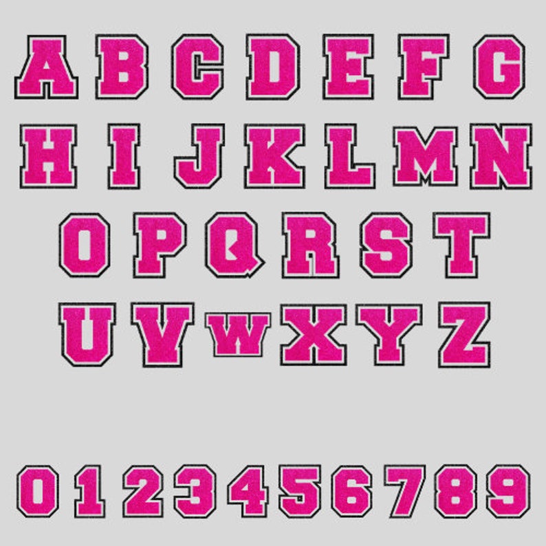 Pink & Black Glitter Alphabet Font | A-Z 0-9 | Pink Black Glitter | PNG ...