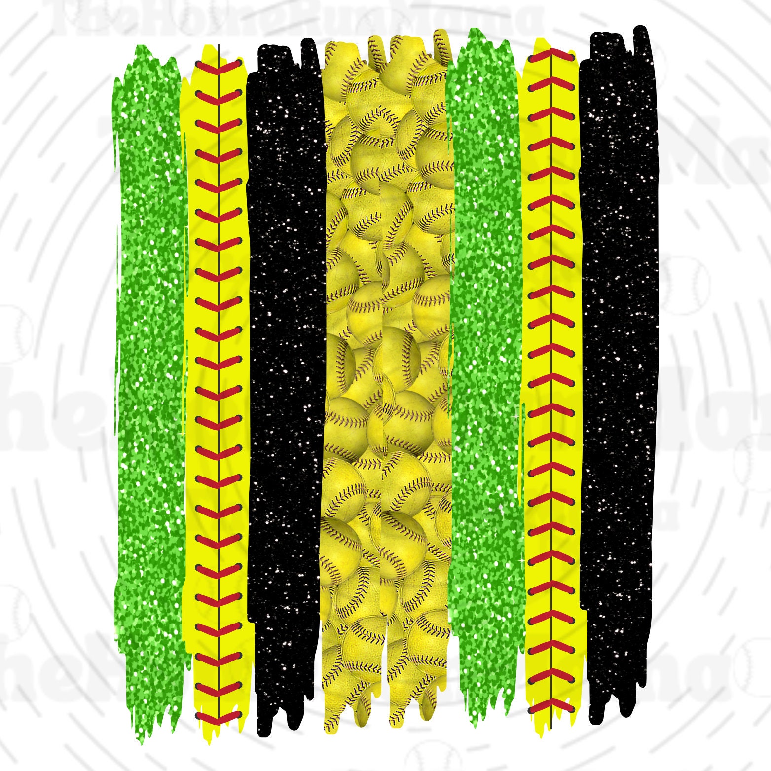 Softball Brush Strokes Softball Design Softball Team Colors PNG Format ...