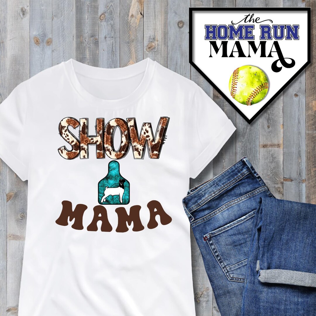 Show Mom PNG | Show Mom Era | Show Mama | Cowhide Ear Tag Design | Show ...