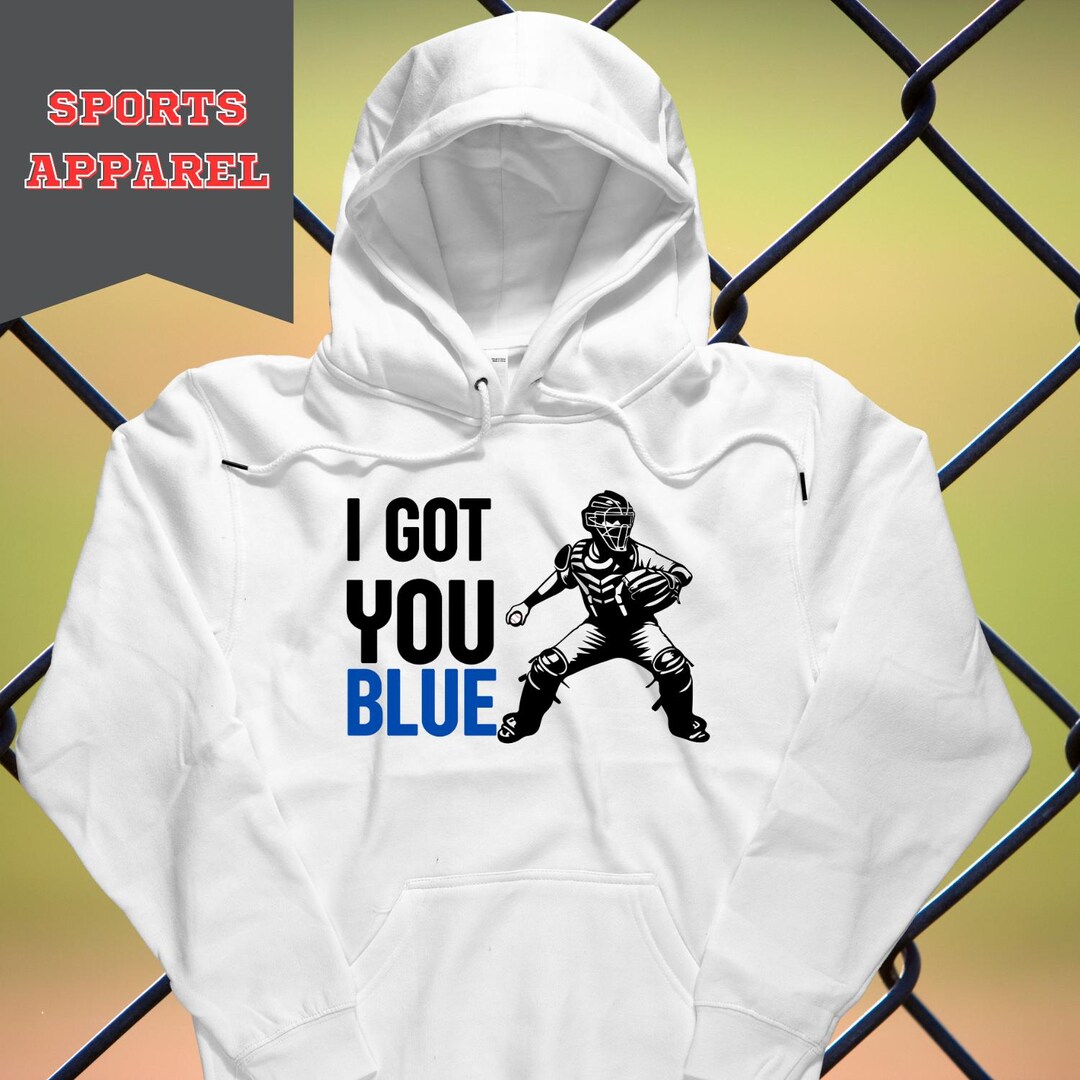 I Got You Blue Baseball Catcher's Helmet Shirt Sticker Hat Keychain ...