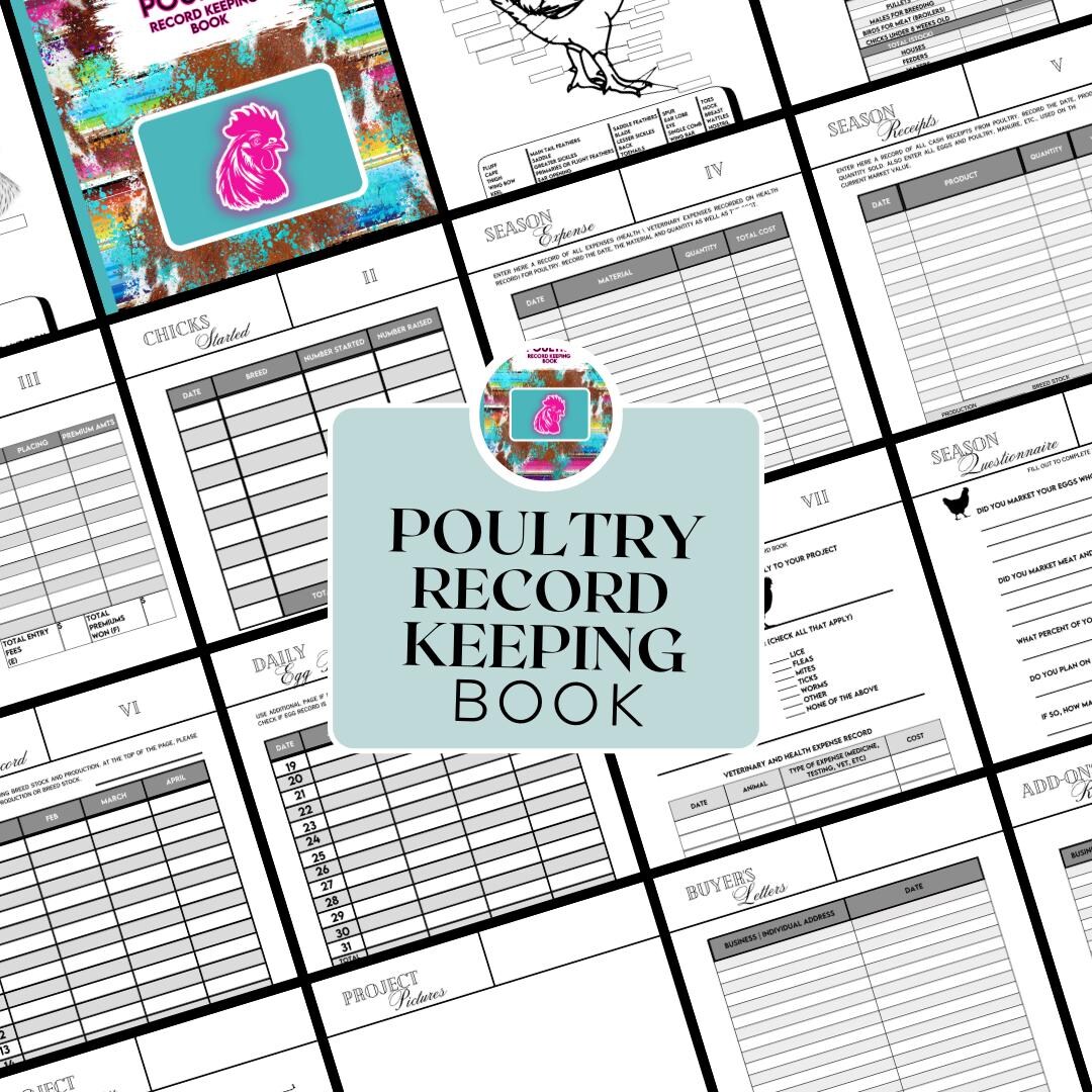 The Livestock Show Record Keeping Book for Exhibitors | Track Your ...