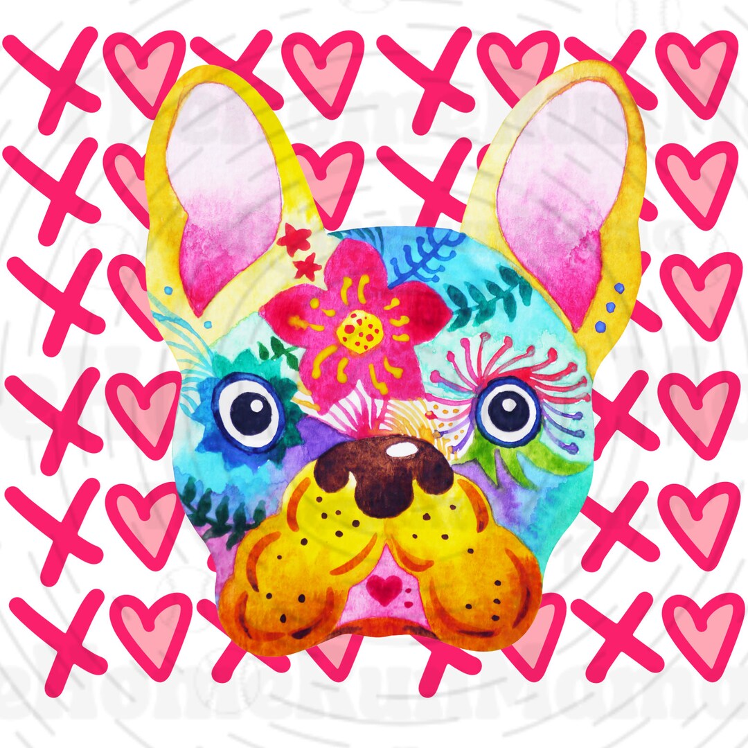 Frenchie Love Xoxo Digital Design Instant Download PNG SVG JPG - Etsy