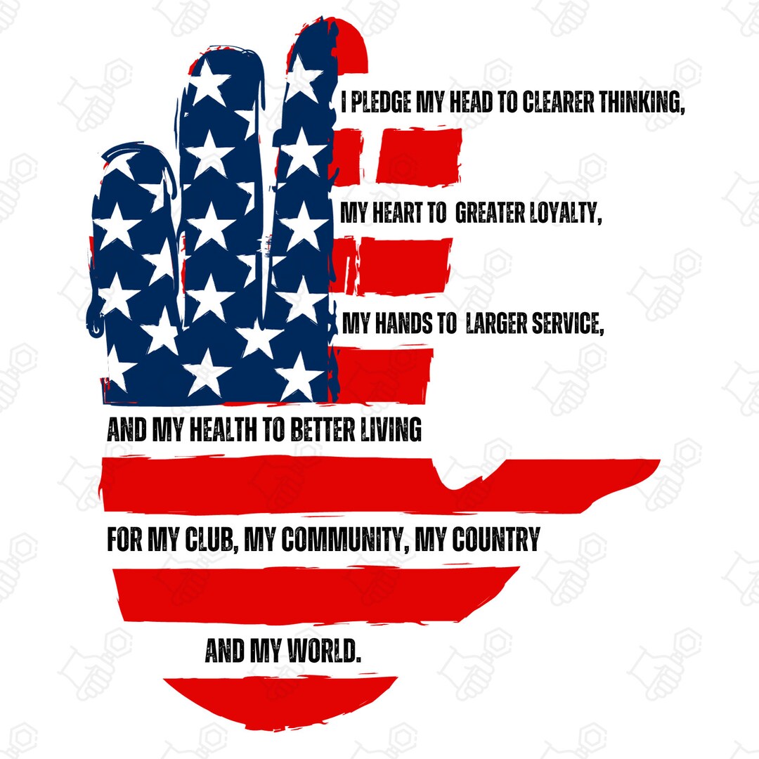 Patriotic Pledge PNG American Flag Proudly Display Your Commitment to ...