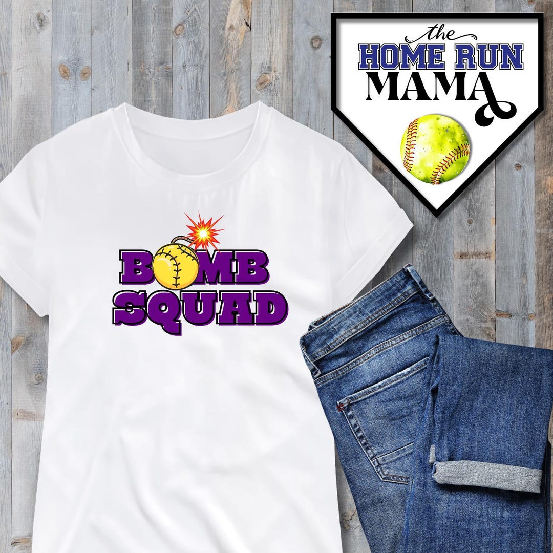 Purple Softball Bomb Squad | Bomb Hitter PNG | Did Somebody Call the ...