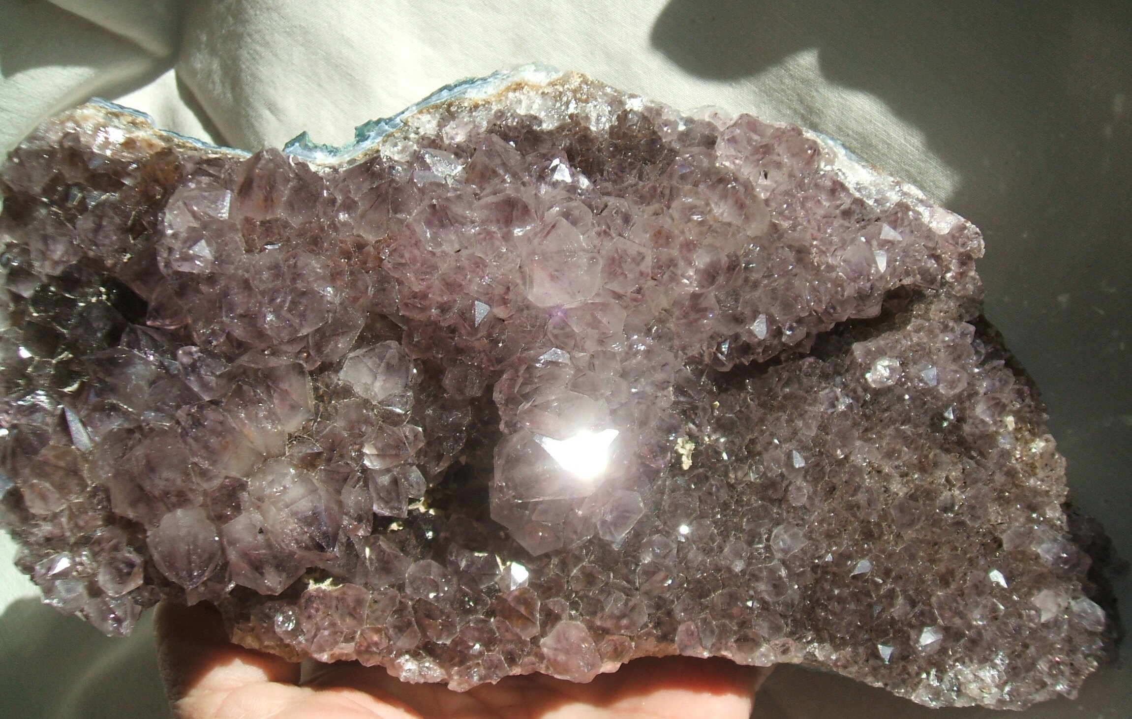 Botryoidal Amethyst Geode Plate-mounds of Crystals-phantom Tips ...