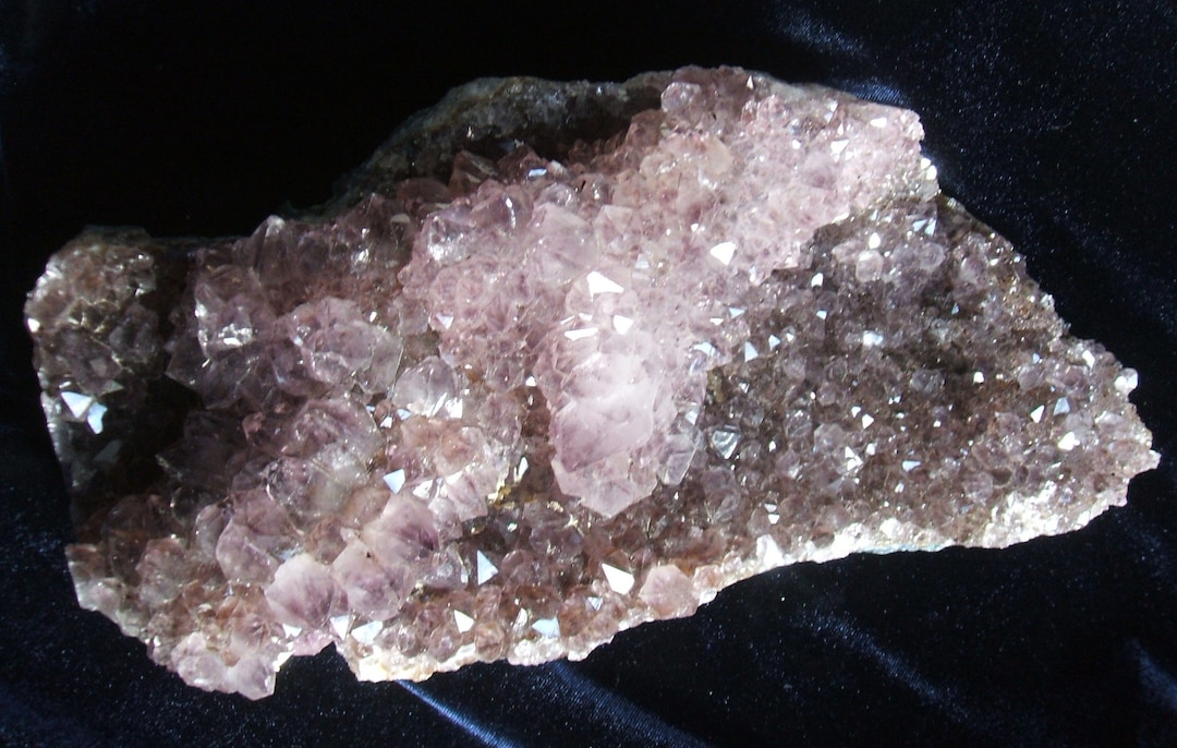 Botryoidal Amethyst Geode Plate-mounds of Crystals-phantom Tips ...