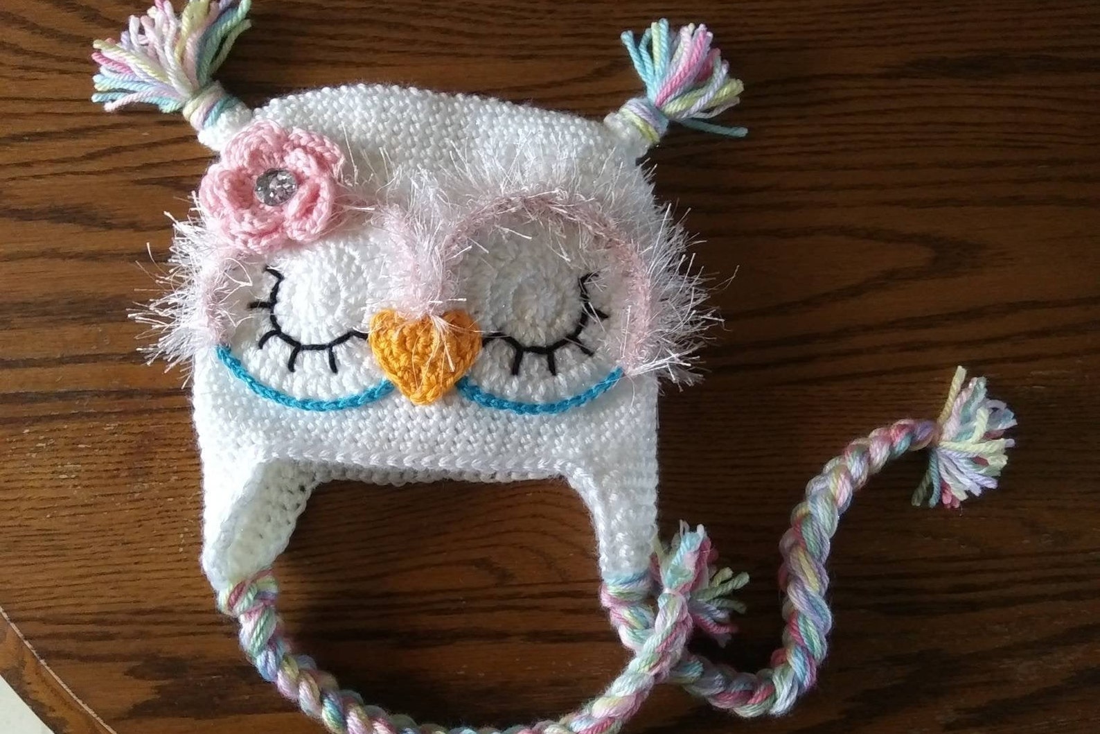 Baby Owl Hat White Newborn Baby Owl Hat Handmade Baby Gift - Etsy
