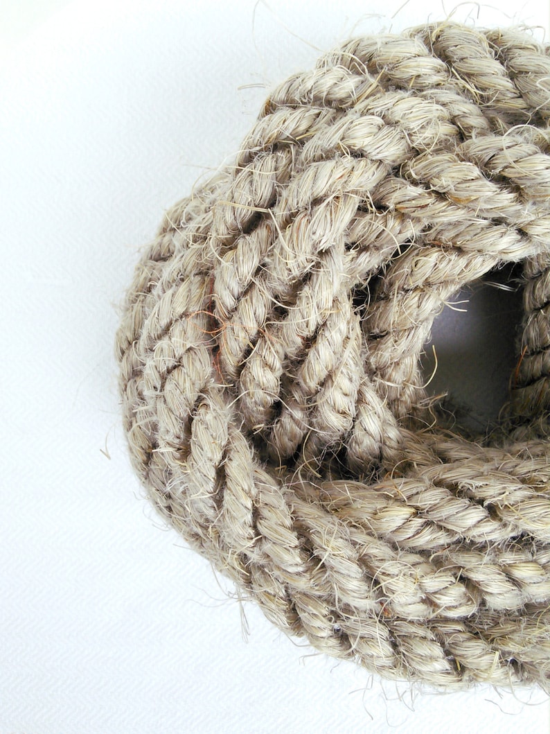 Gray Sisal Rope, Light Brown Sisal Rope, Dyed Mist Gray Color: 1/4", 5/ ...