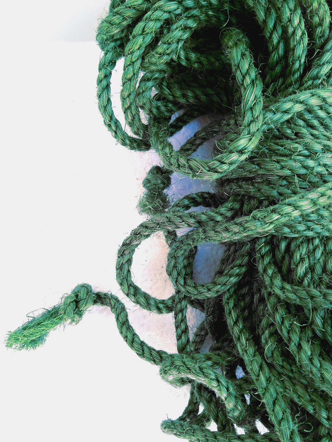 Dark Green Sisal Rope, Dyed Forest Green Color: 1/4", 5/16", 3/8" or 1/ ...