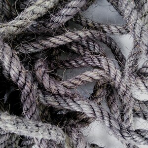 Gray Sisal Rope, Purple Sisal Rope, Dyed Charcoal Color: 1/4, 5/16, 3/8 ...