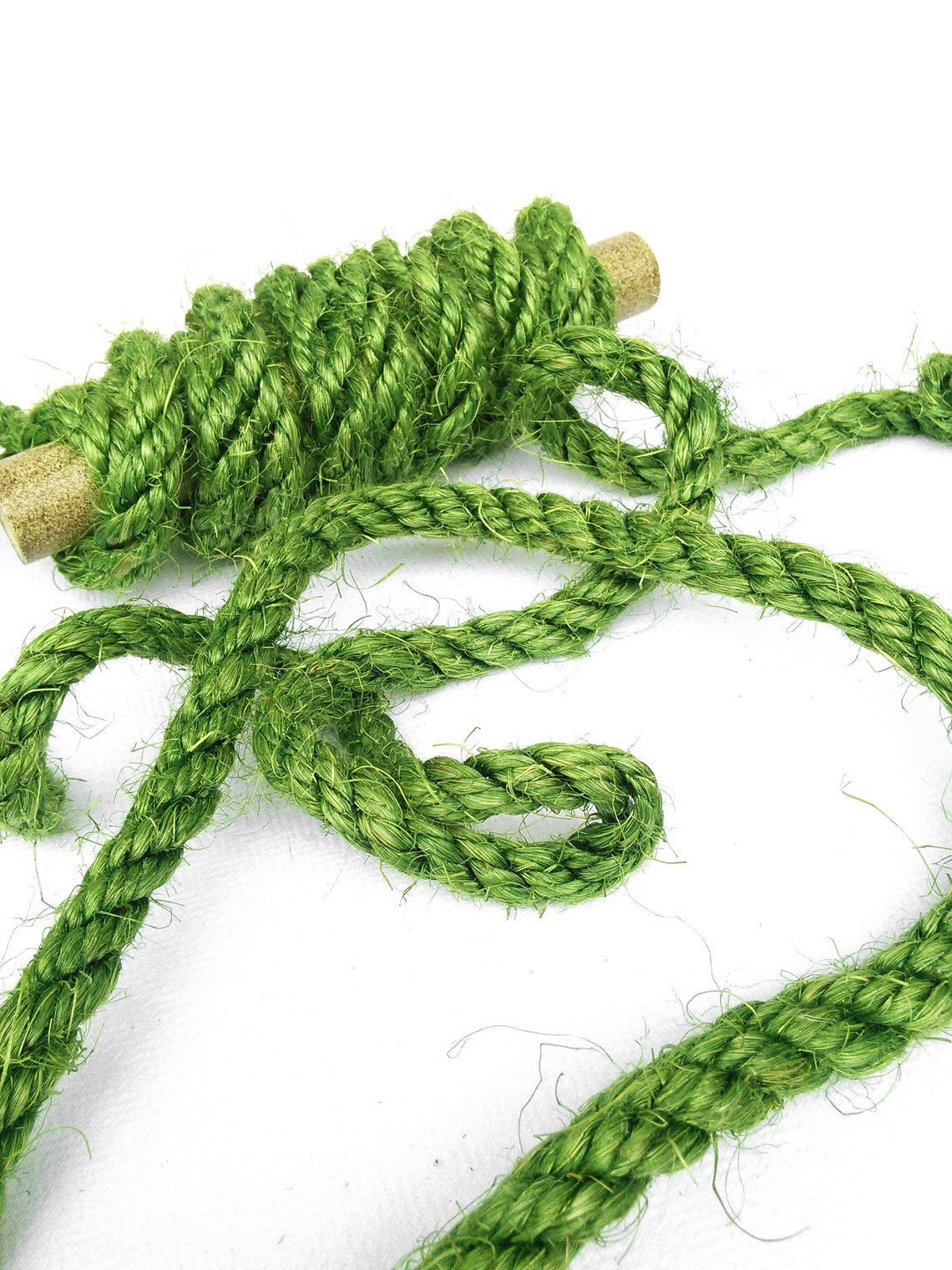 Green Sisal Rope Dyed Avocado Green Color: 1/4 | Etsy