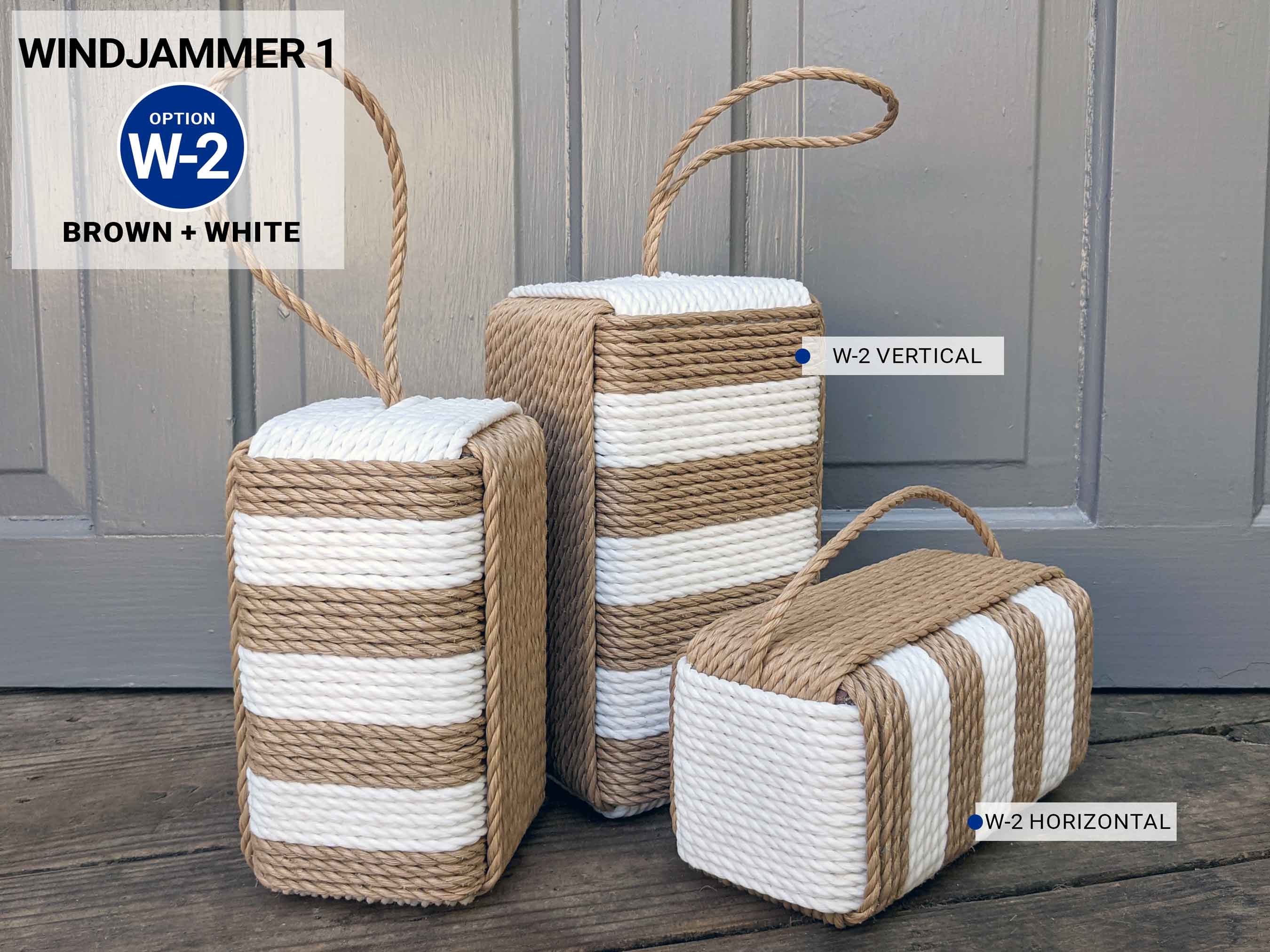 WINDJAMMER Rope Doorstop, 10 or 20 Lb, Outdoor Use, Monkey Fist ...
