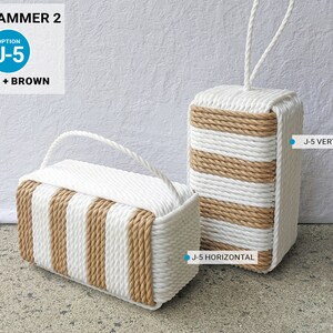 JETTY Rope Doorstop, 10 or 20 Lb, Outdoor Use, Monkey Fist, Nautical ...