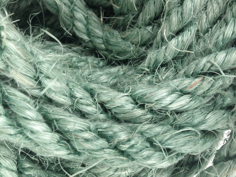 Teal Sisal Rope Turquoise Sisal Rope Dyed Seaglass Color: | Etsy