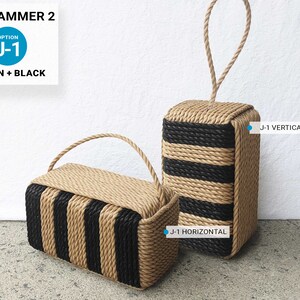 JETTY Rope Doorstop, 10 or 20 Lb, Outdoor Use, Monkey Fist, Nautical ...