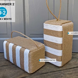 JETTY Rope Doorstop, 10 or 20 Lb, Outdoor Use, Monkey Fist, Nautical ...