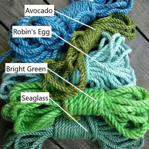 Green Sisal Rope, Dyed Avocado Green Color: 1/4", 5/16", 3/8" or 1/2 ...