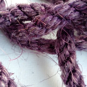 Purple Sisal Rope, Violet Sisal Rope, Dyed Ultraviolet Color: 1/4", 5/ ...