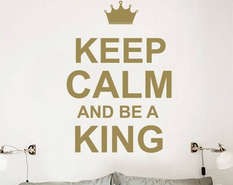 Keep Calm Wall Decal - Etsy