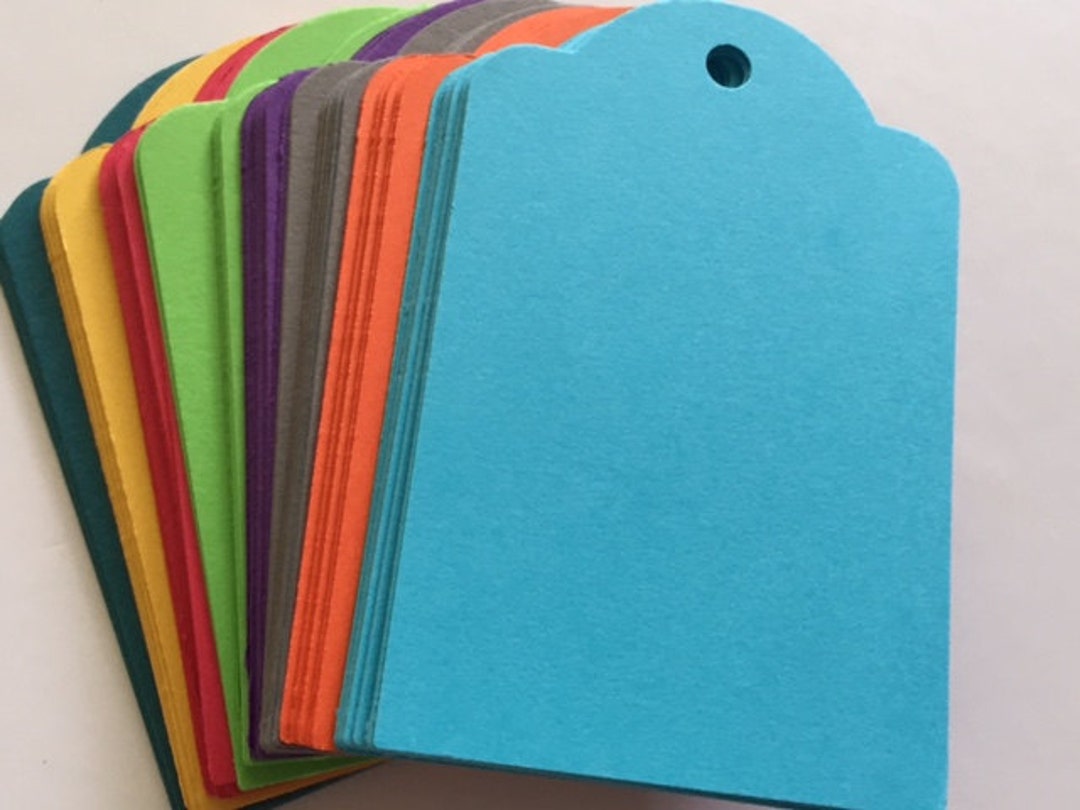 Large Gift Tags in Assorted Colors or the Colors of Your Choice Gift ...