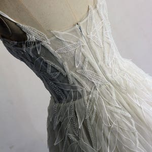 High Fashion Flowy Ivory Aline Corset Top Wedding Dress, Bohemian ...