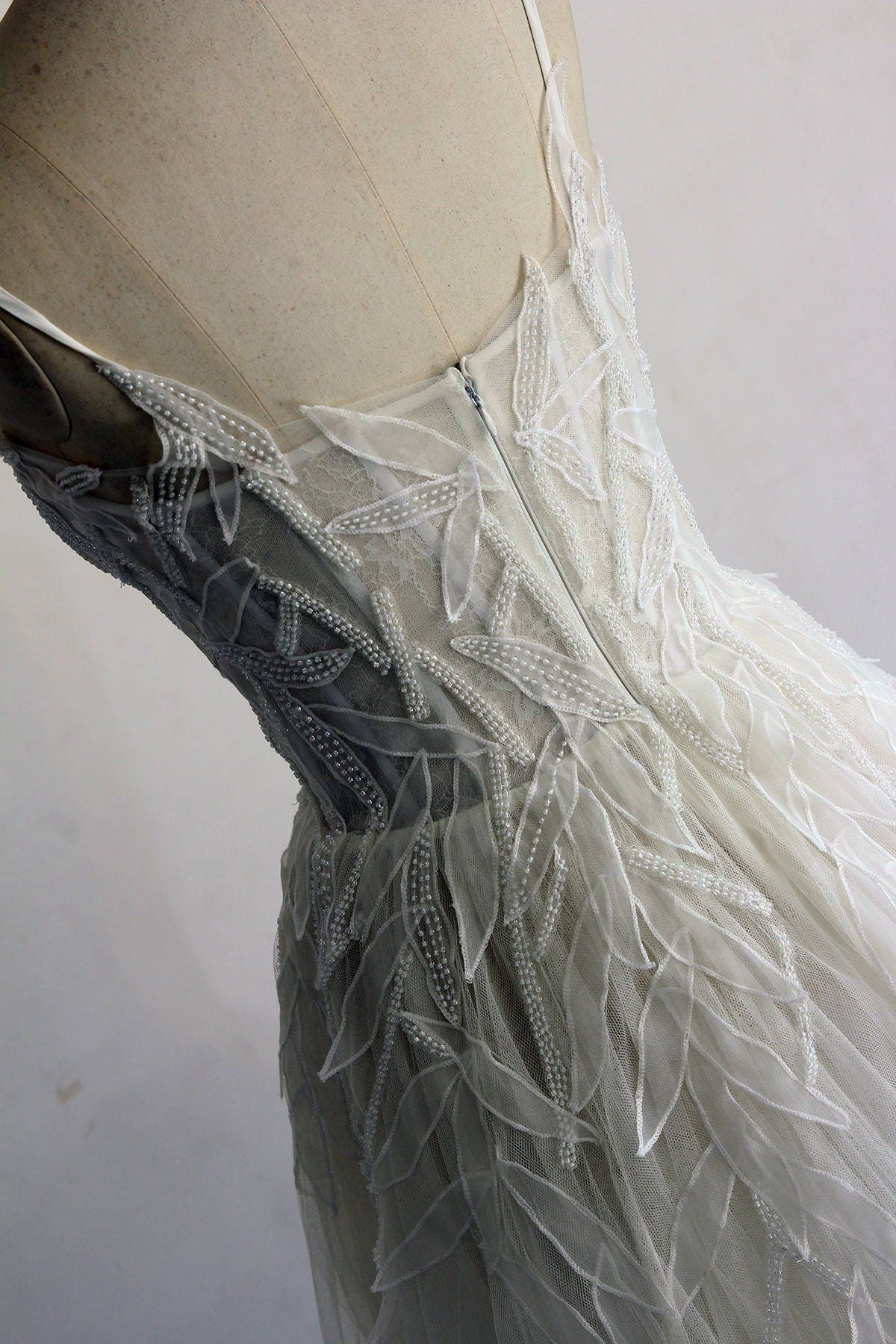 High Fashion Flowy Ivory Aline Corset top Wedding Dress | Etsy