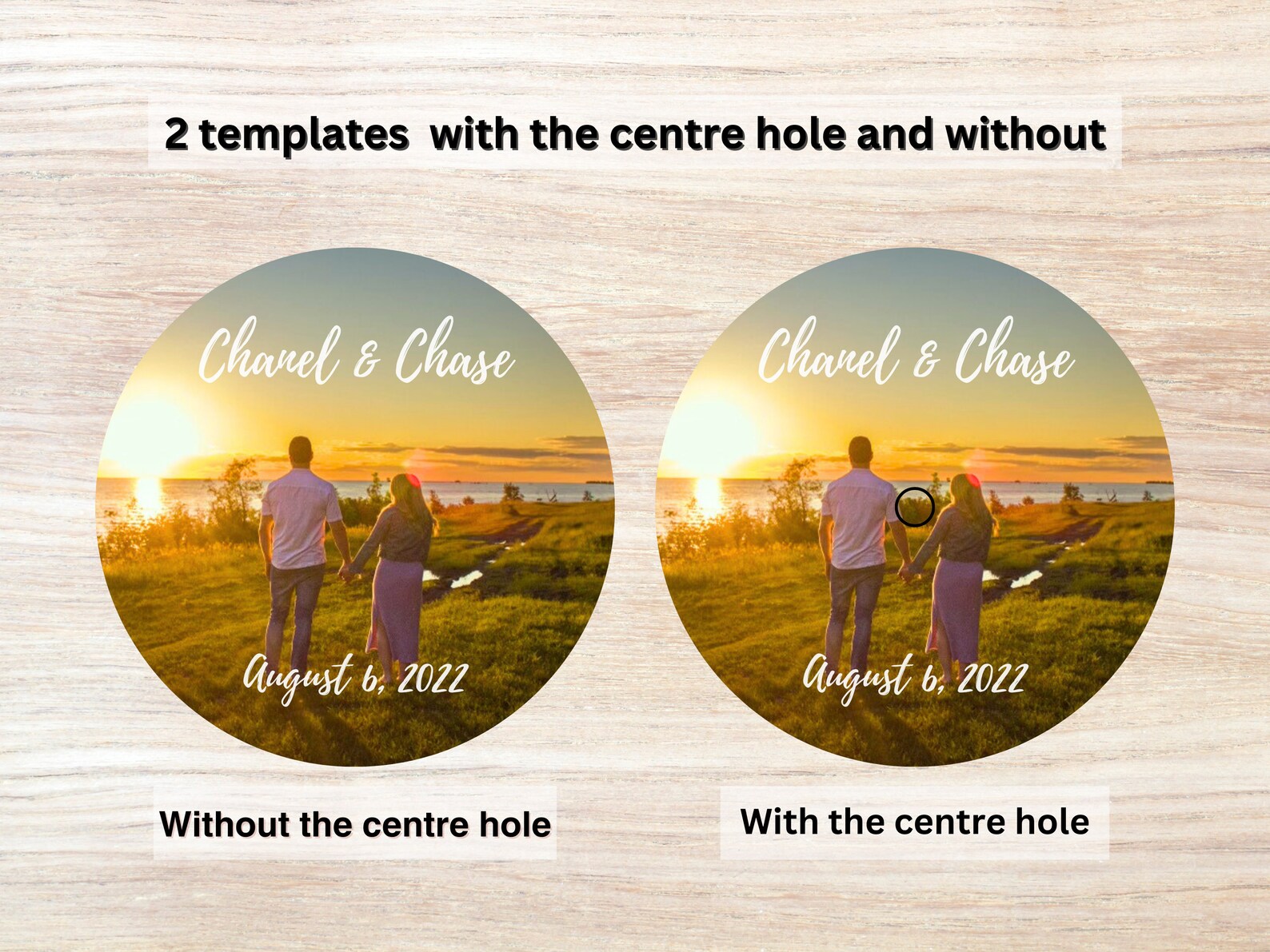 Vinyl Record Sticker Template for Wedding Guest Book Personalized ...