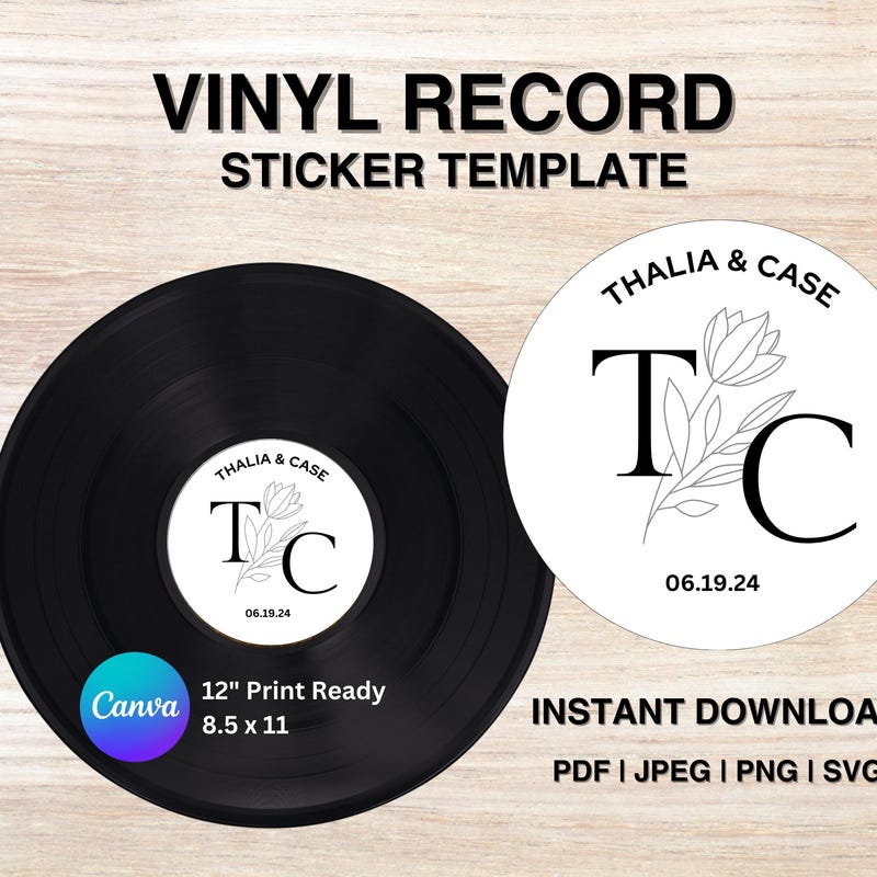 Record Stickers - Etsy