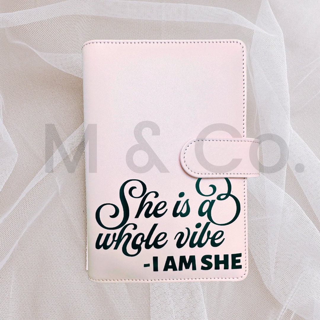 Personalized Binder With 3 Envelopes, A6 Planner, Affirmation Binder ...