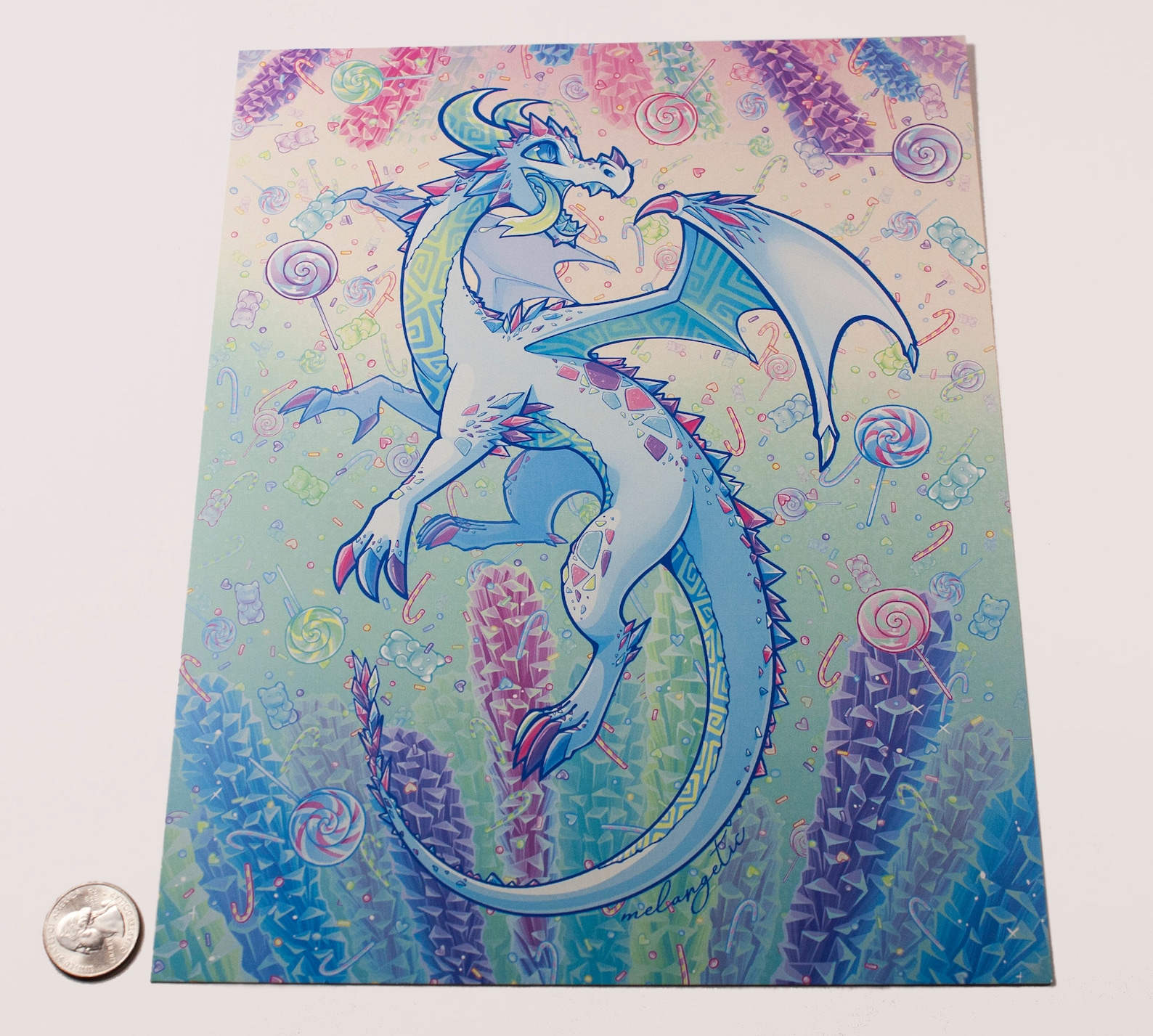 Candy Dragon 8.5 x 11 Print | Etsy