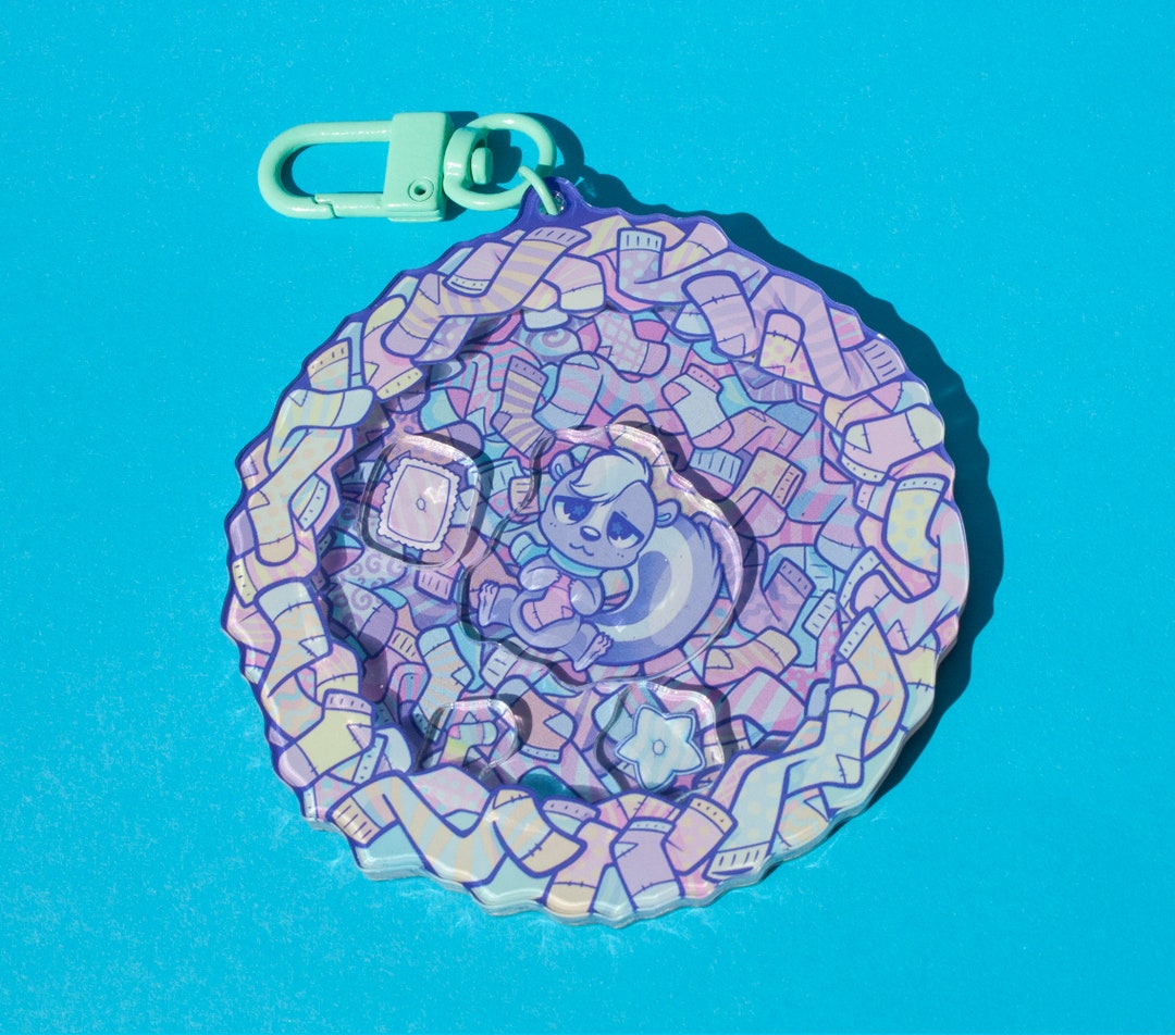 Socks the Skunk's Sock Pile Acrylic Shaker Keychain - Etsy