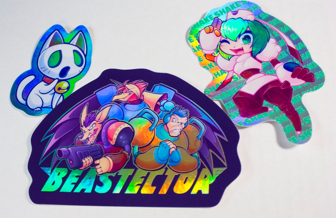Mischief Makers Beastector Clancer Cat Holografische Aufkleber - Etsy.de